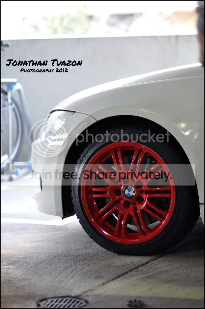 Winter Rims Bright Red with Blizzaks